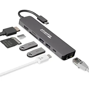 USBC-7IN1E | Plugable Technologies Plugable 7-in-1 USB-C