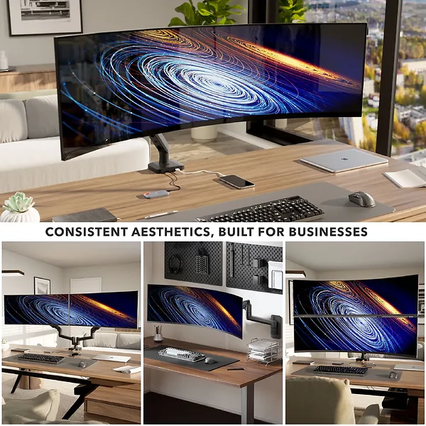MI-12001 - Mountit ProFlex HD Monitor Arm with USB Ports | Aztek Computers